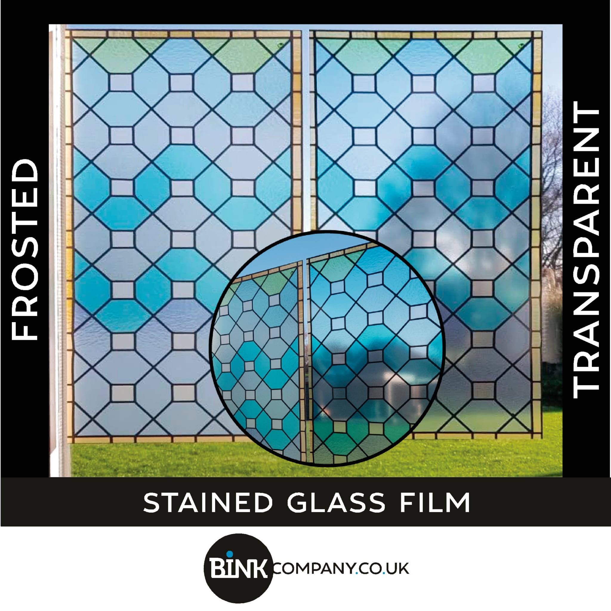 Stained glass window film 1g - Bink Company